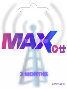 Max OTT activation code – 3 months – SymaTV